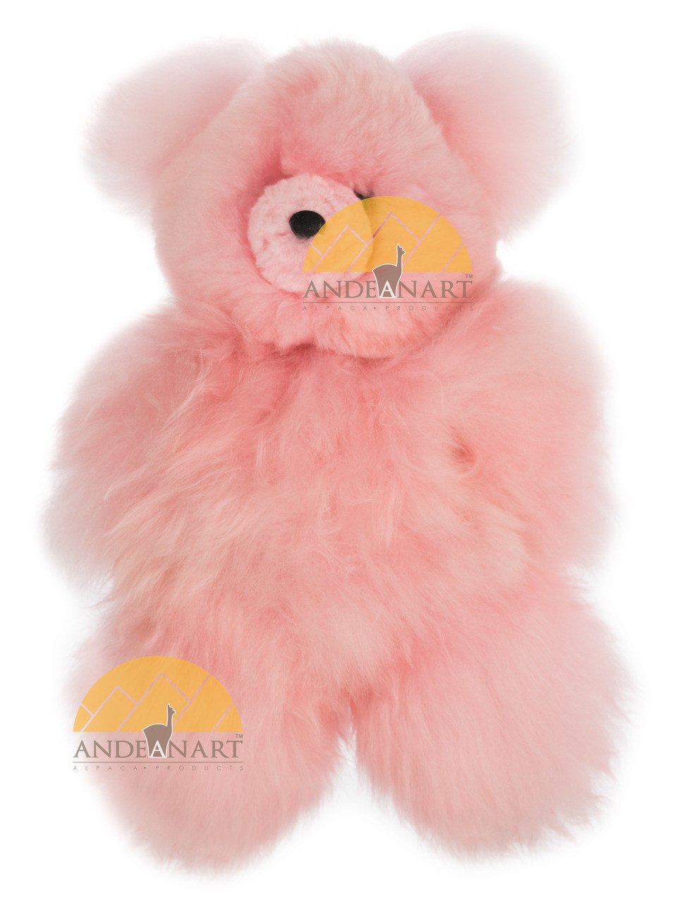 Medium 15" (fur to fur) - 12" (hide to hide) DYED Alpaca Teddy Bear ...