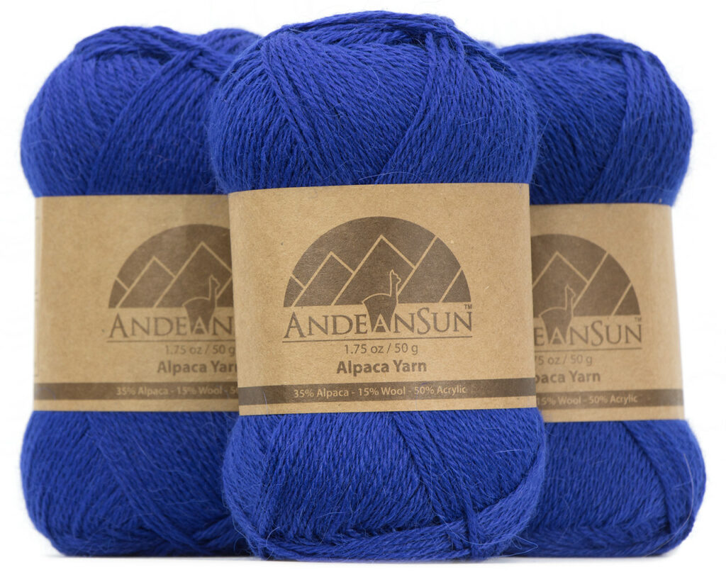NEW-Alpaca Blend Yarn (Weight #2) FINGERING - SET OF 3 Skeins 150 GRAMS ...