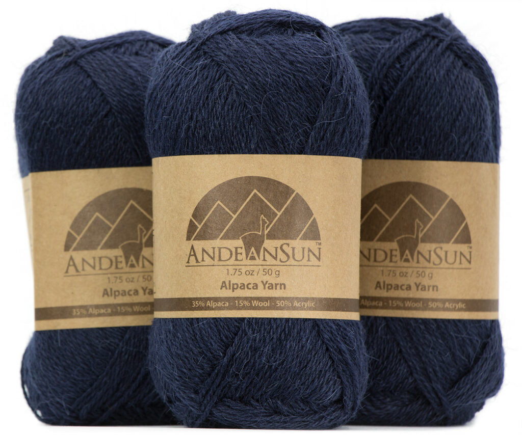 NEW-Alpaca Blend Yarn (Weight #2) FINGERING - SET OF 3 Skeins 150 GRAMS ...