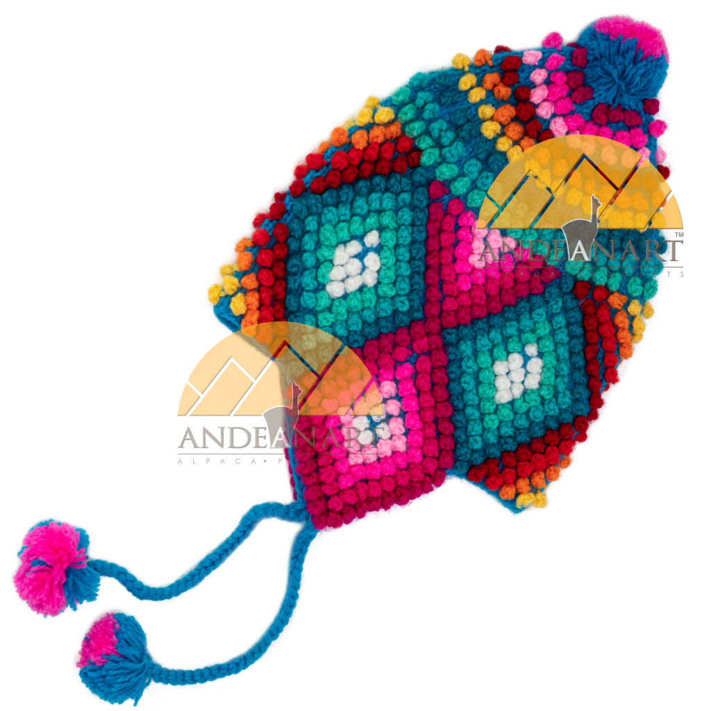 Multi Color Bobble Knit Ear Flap Hat - Rustic Quality - US STOCK ...