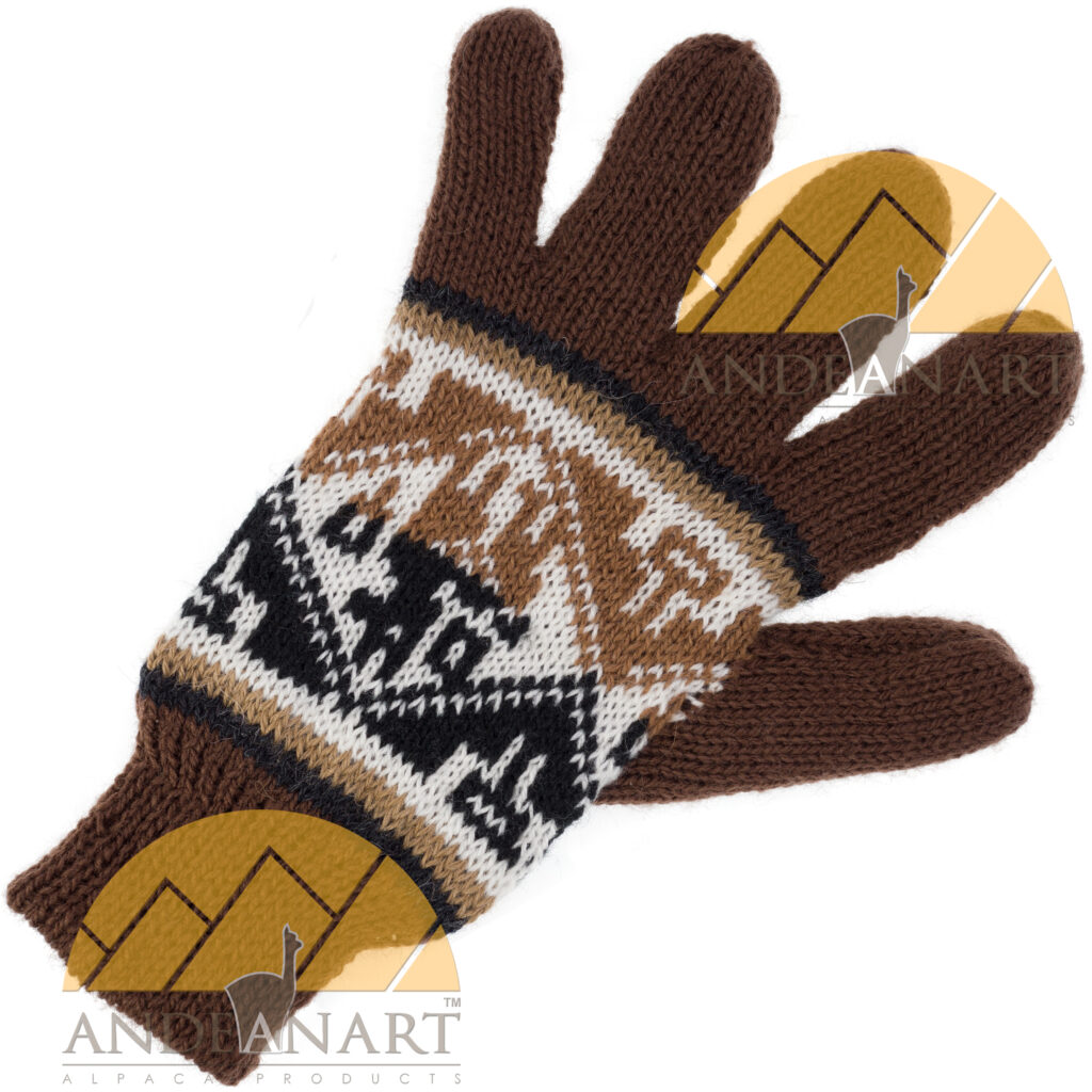 Reversible Gloves with Alpaca Motif - Rustic Quality - US STOCK ...