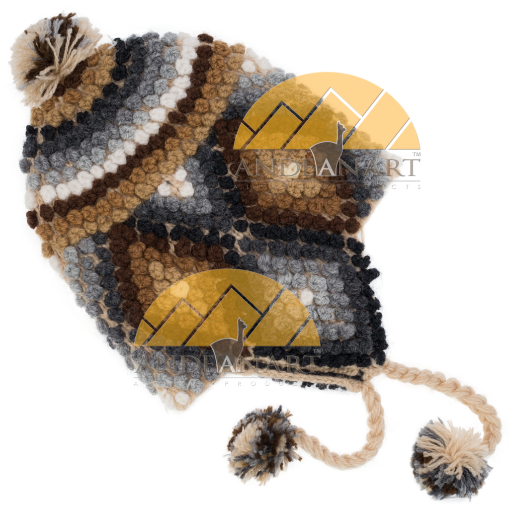 Multi Color Bobble Knit Ear Flap Hat - Rustic Quality - US STOCK ...